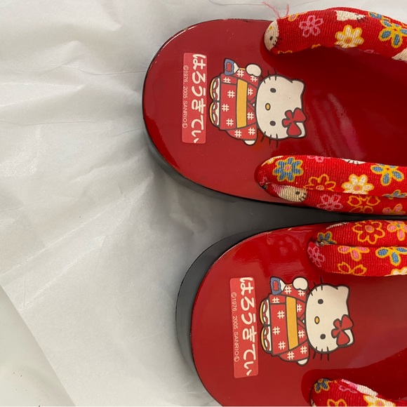 Hello Kitty | Shoes | Sanrio Hello Kitty Red Geta Shoes | Poshmark